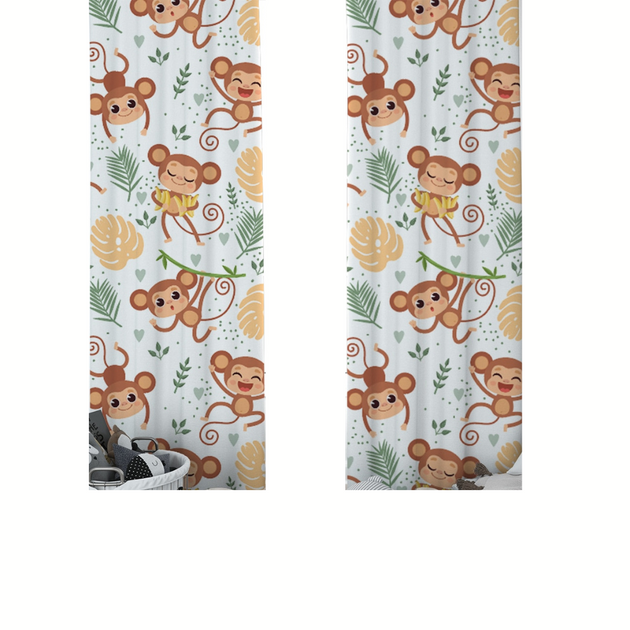 Rideau Jungle Singe Suspendu – Déco Exotique