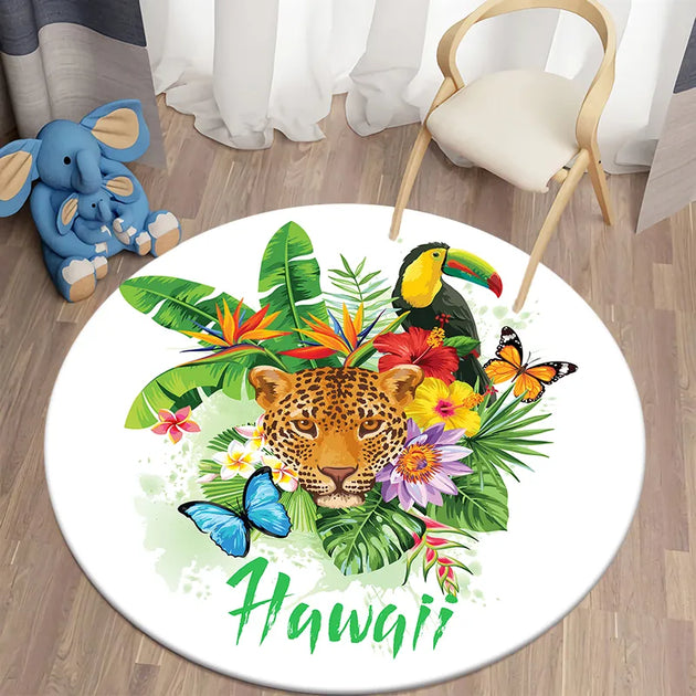 Tapis Tropical Hawaii – Déco Exotique