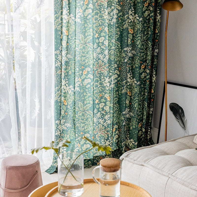 Double Rideau motif Jungle