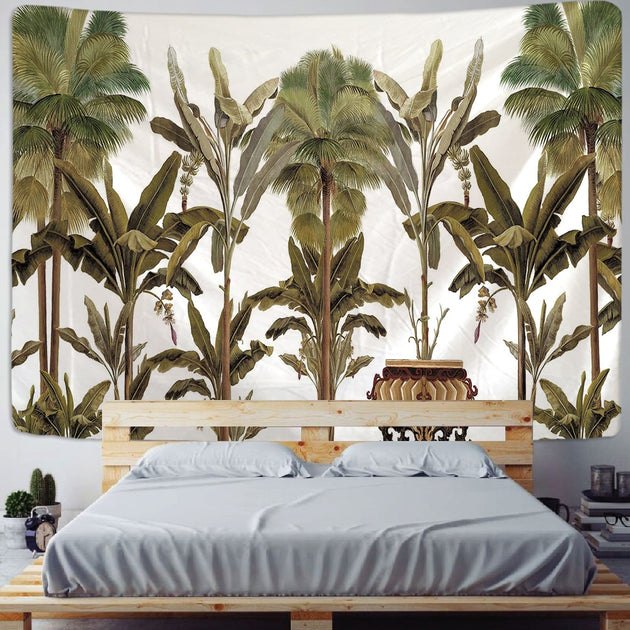 Tenture Murale Jungle Bananier – Déco Exotique