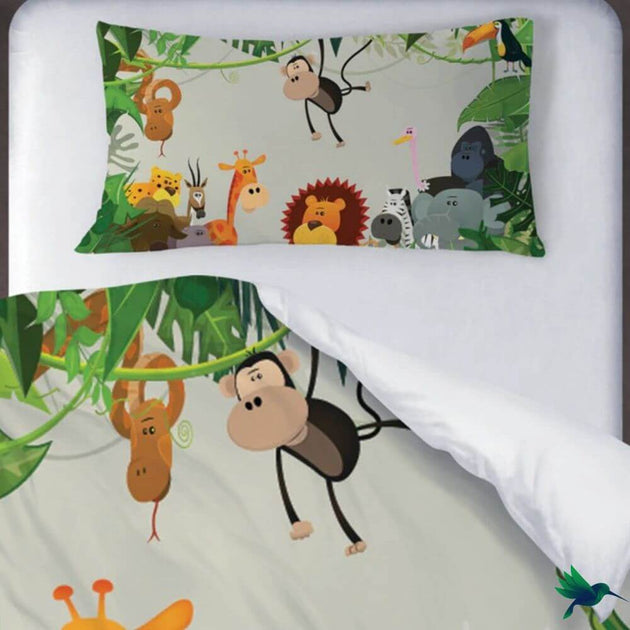 Parure de lit Jungle Animaux – Déco Exotique